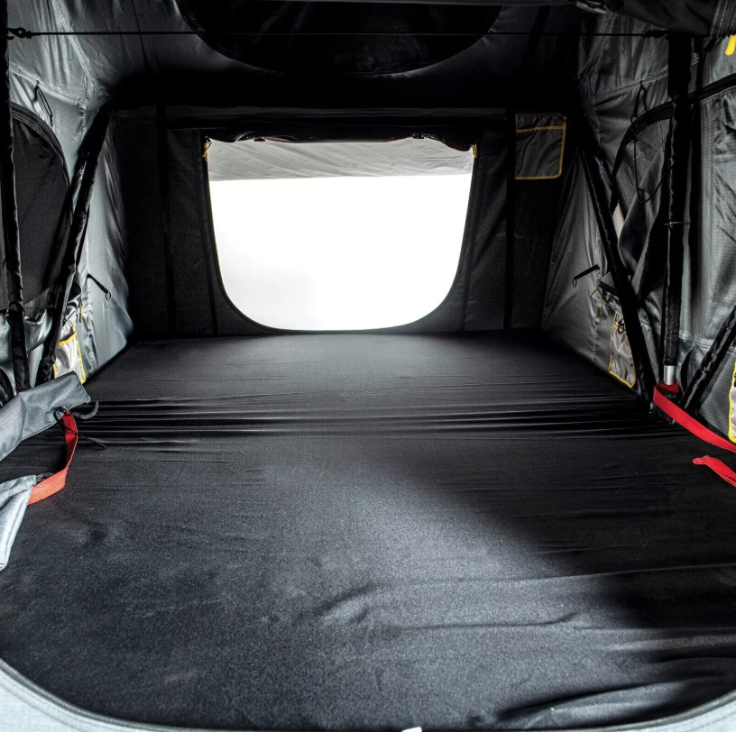 SmittyBilt GEN2 Overlander Rooftop Tent XL Gray w/ Mattress & Ladder ...