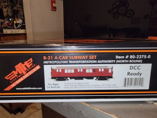 MTH HO SCALE NYC subway R 21 RED BIRDS | eBay