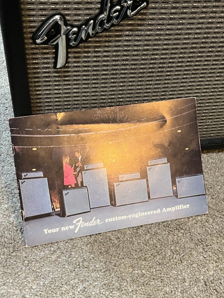 Original 1968 Fender Guitar Silverface Amplifier Owner's Guide | eBay UK