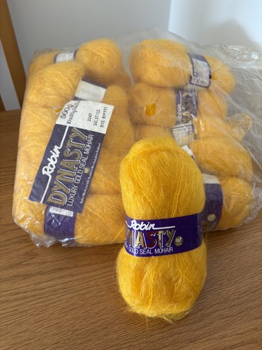 Brand new 80% Mohair Wool bundle 11 x 50g balls mustard yellow | eBay UK