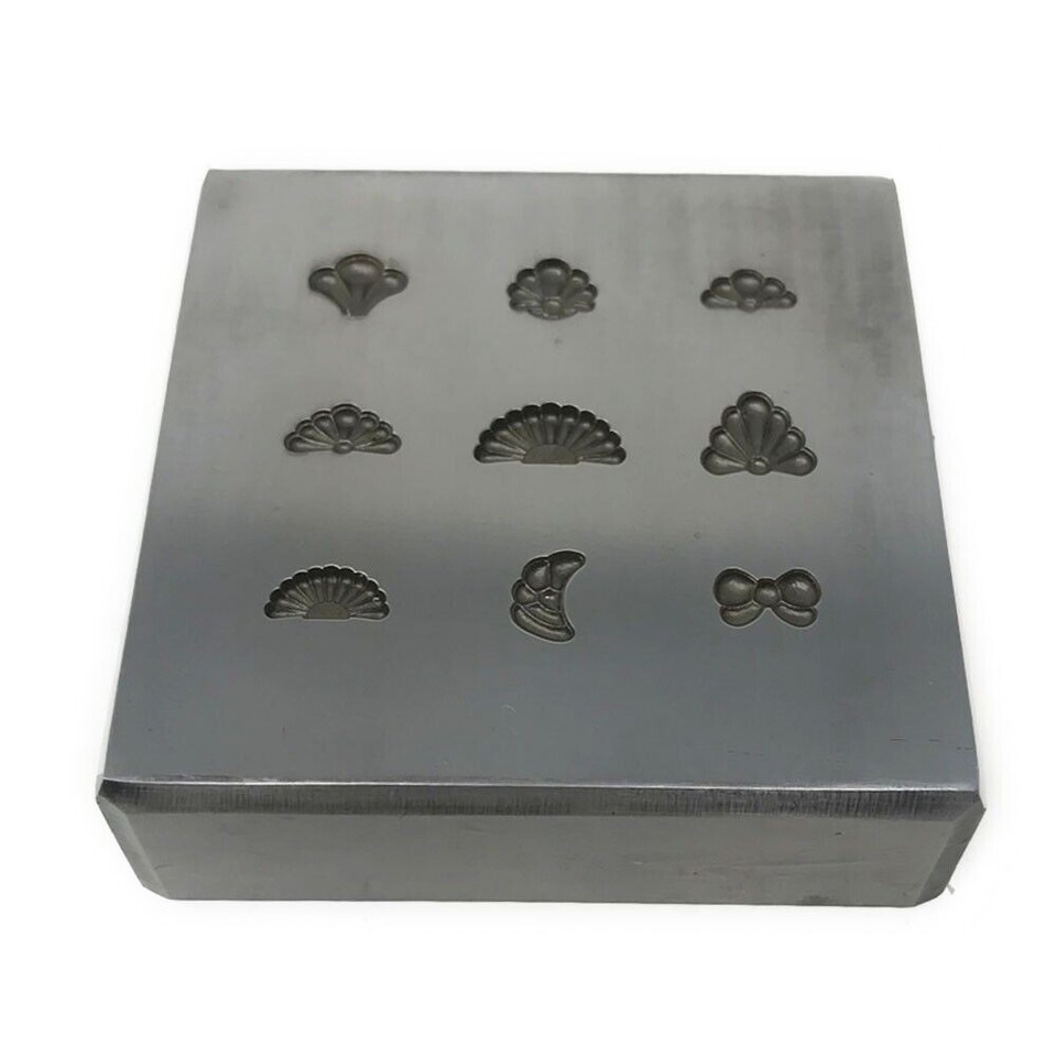 Jeweller's Shot Plate Metal Shaping Impression Die Block 9 Designs ...