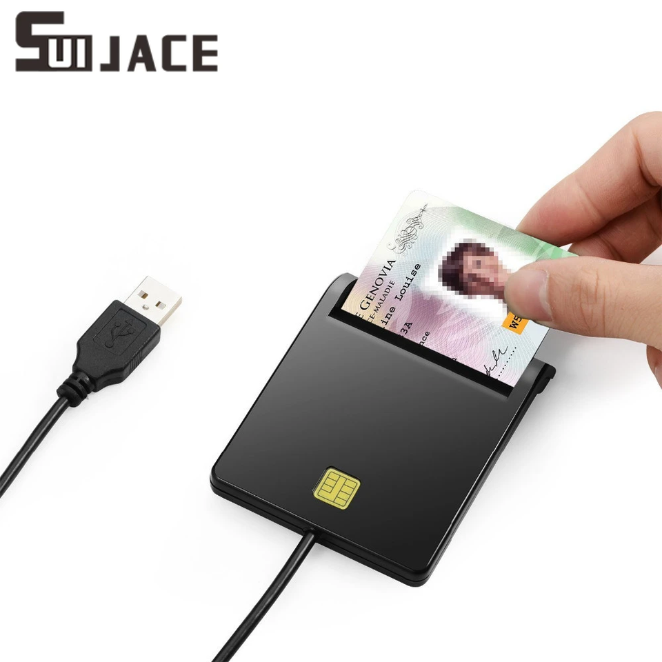 USB Smart Card Reader for Id Card Citizen Card Bank Card PC/SC ISO7816 ...