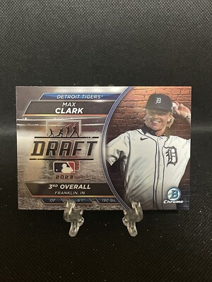 2023 Bowman Draft Max Clark Draft Night Insert SP Tigers 💎🔥👀 | eBay