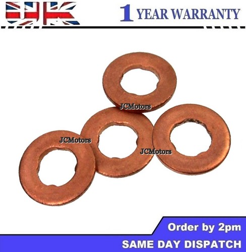 x4 INJECTOR COPPER WASHERS SEALS DIESEL for BMW 1 2 3 4 5 6 7 X ...