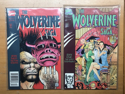 Marvel Comics Wolverine Saga Mini-Series Book #3 and #4 Lot NM 1989 | eBay