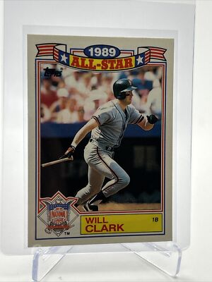 1990 Topps Glossy All-Stars Will Clark Baseball Card #2 Mint FREE ...