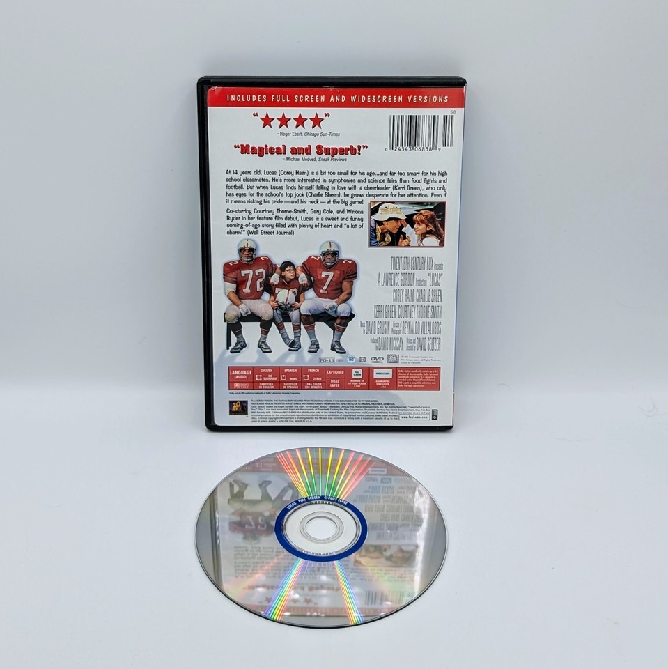 Lucas DVD Corey Haim Charlie Sheen Winona Ryder 1986 24543068389 | eBay