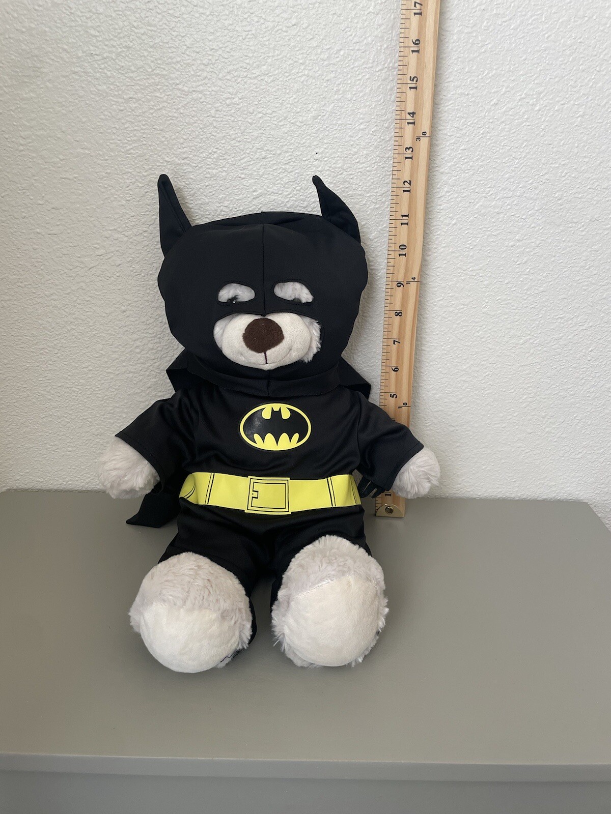 Black Batman Teddy Build a Bear Plush Stuffed Animal 18" Vintage DC ...