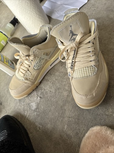 OFF-WHITE X AIR JORDAN RETRO IV SP “SAIL” CV9388-100 Size 7 In Women’s ...
