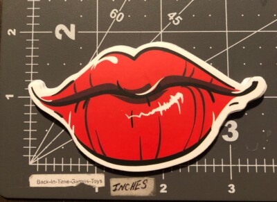 Sexy Big Fat Lips Kiss Humor Skateboard Laptop Guitar Decal Sticker ...