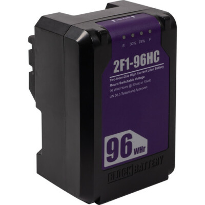 BlockBattery 2F1-96HC Dual Voltage 14.4/28.8V Long Life Battery (96Wh ...