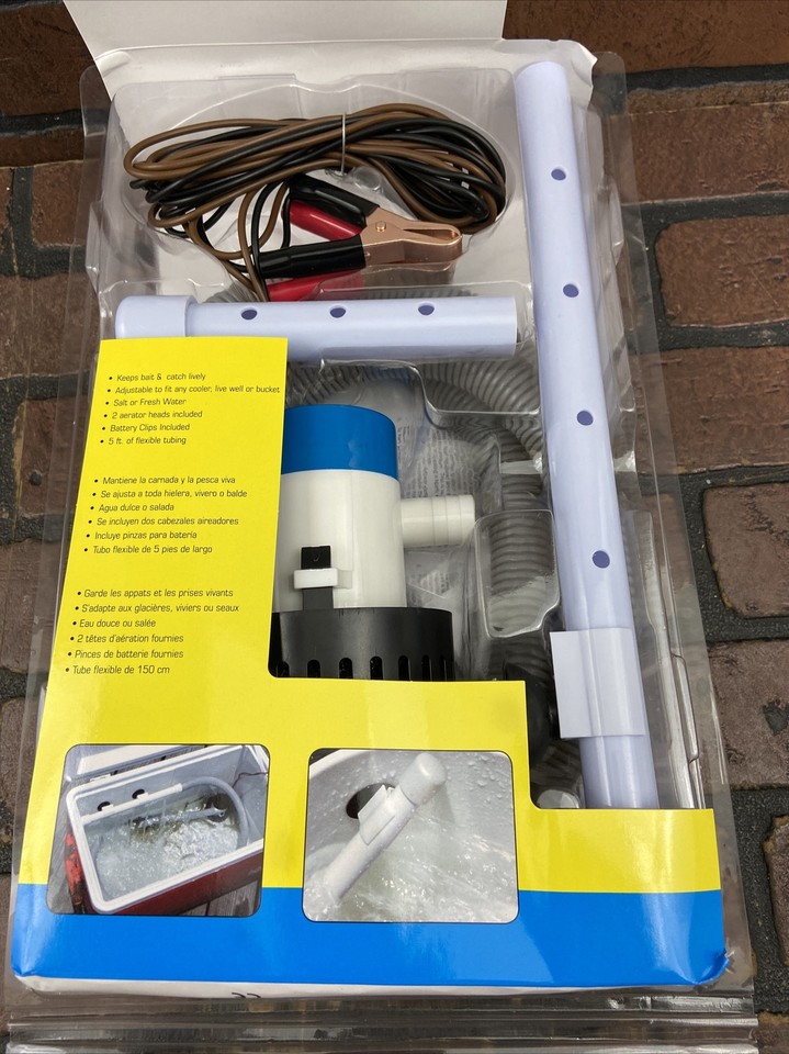 Portable Livewell Aeration Pump System Kit for Boats Seachoice 19481 | eBay