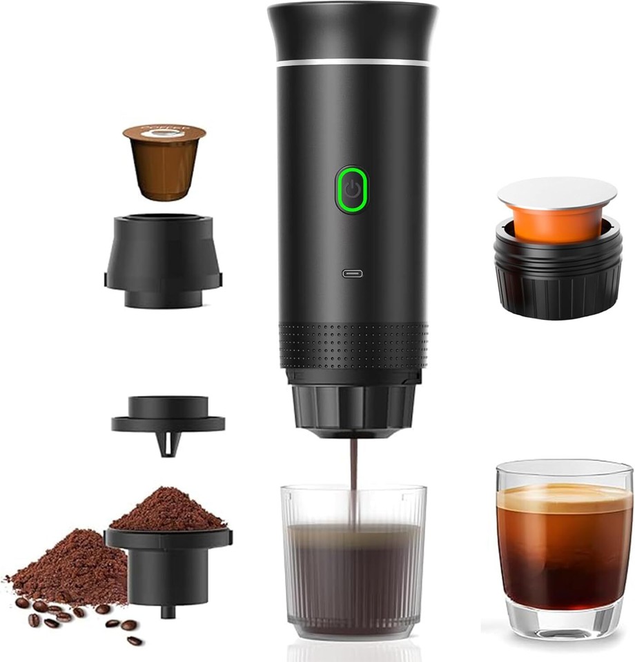 Portable Electric Espresso Machine Mini Travel Coffee Maker Self ...