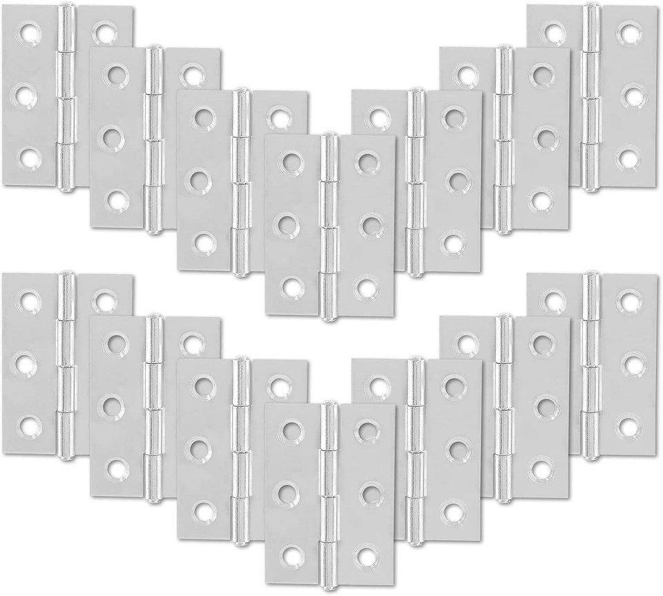 10/20 Pc 2" Butt Hinges Stainless Steel Cabinet Hinges Small Door ...
