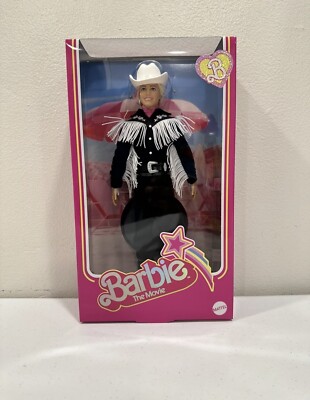 Barbie the Movie Ken Doll Black White Cowboy Western Outfit IN HAND | eBay