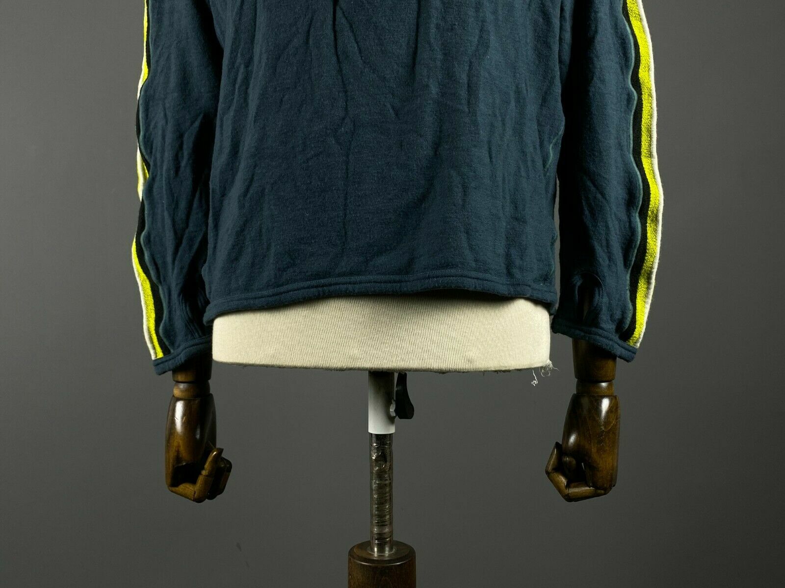 Men Icebreaker Blue High Neck 1/4 Zip Merino Wool Activewear Sweater ...