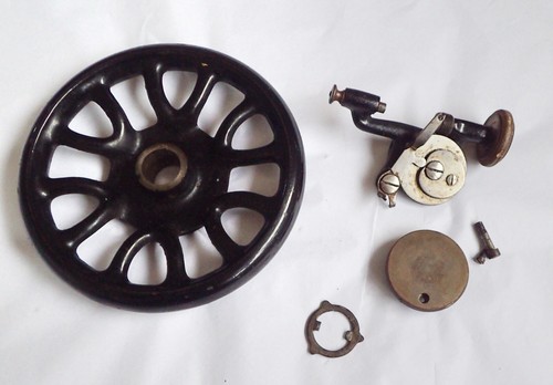 Vintage Singer Sewing Machine Spares Balance wheel and Bobbin winder ...