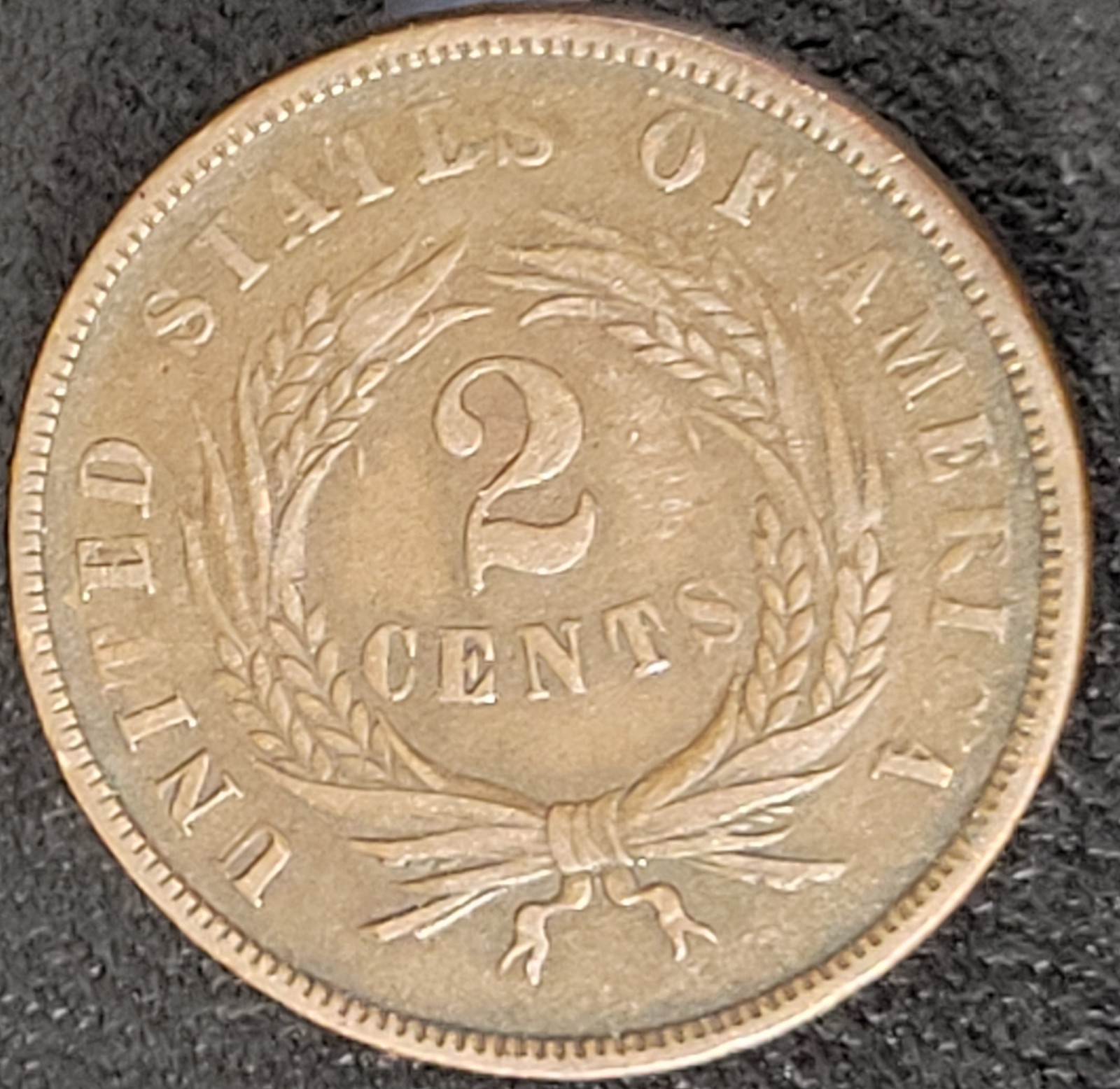 1867 2 Two Cent Piece Nice Mid Grade Coin | eBay