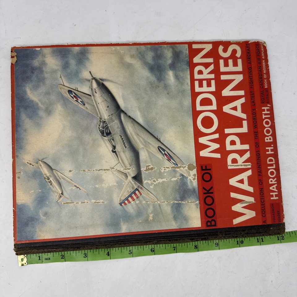 Harold Booth: Book of Modern Warplanes 1942 Color Illustrations of ...