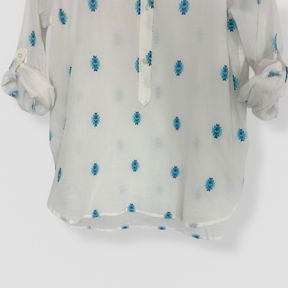 Ann Taylor LOFT Size Large The Softened Shirt Roll Tab Sleeve ...