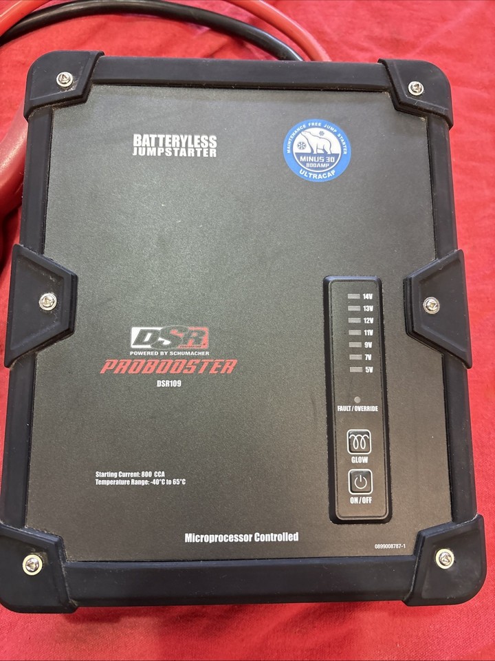Schumacher DSR Probooster Ultracapacior Batteryless Jump Starter ...