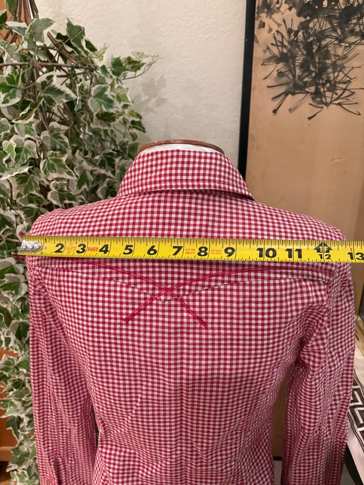 Vintage Y2K Red Fiorucci Gingham Shirt Pre-owned Very Good Condition ...