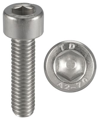 Vis INOX M4x20 mm tête cylindrique BTR Ø 4x20 mm | Vis M4 x 20mm CHC à ...