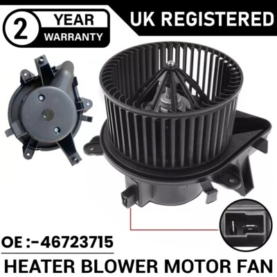 NEW HEATER BLOWER MOTOR FAN FOR FIAT DOBLO 119 223 PUNTO 188 2001-ON ...