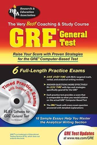 GRE General Test w/ CD-ROM (GRE Test Preparation) - Paperback - GOOD ...