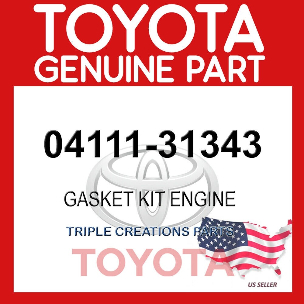 04111-31343 Genuine Toyota 03-09 4Runner FJ 4.0L Engine Overhaul Gasket ...