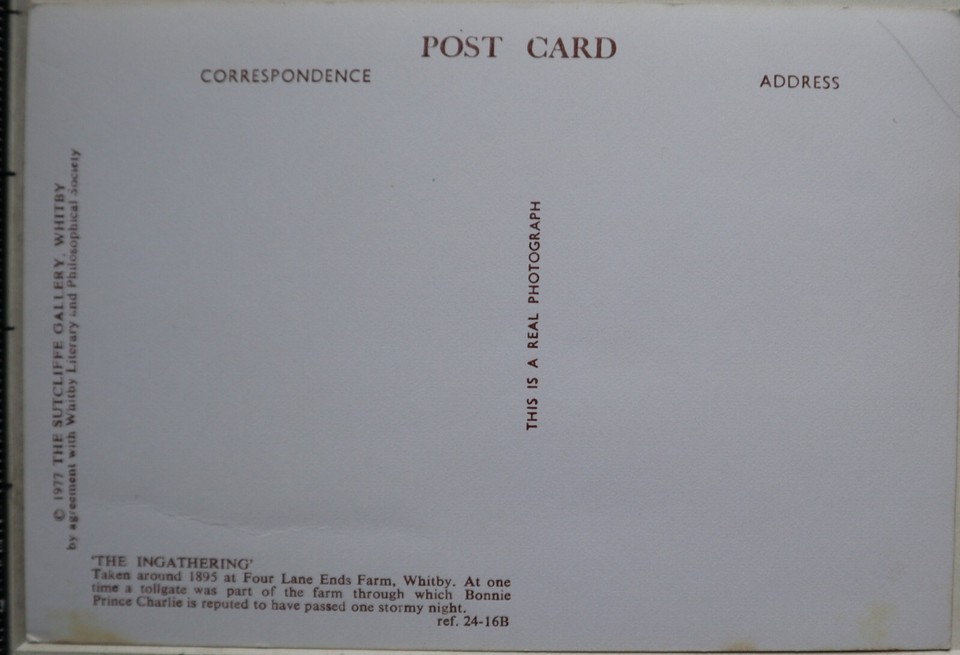 1970's Vintage Postal Frank Prado Sutcliffe Whitby Cuatro Lane Extremos ...