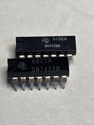 Pair Texas Instruments SN7473N Dual J-K Flip Flop 14-Pin Chip @CPUCY | eBay