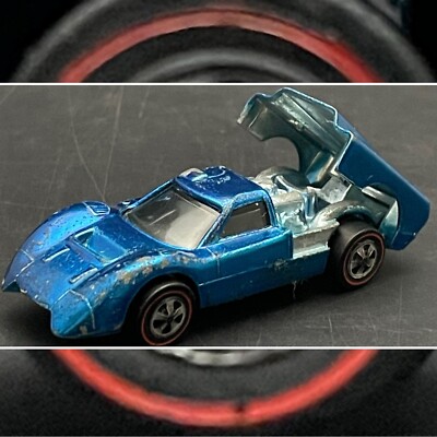 Mattel Hot Wheels 1967 Redline Diecast FORD J-CAR Blue Made in USA | eBay
