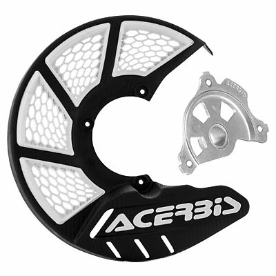 Acerbis X-Brake Vented Front Disc Cover with Mounting Kit Black/White ...