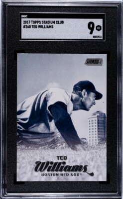 2017 Topps Stadium Club #260 Ted Williams SGC 9 MINT Red Sox HOF | eBay