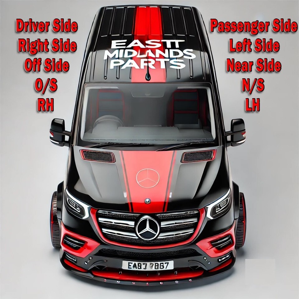 For Mercedes Sprinter Rear Back Metal Step Plus Plastic Cover 2006 ...