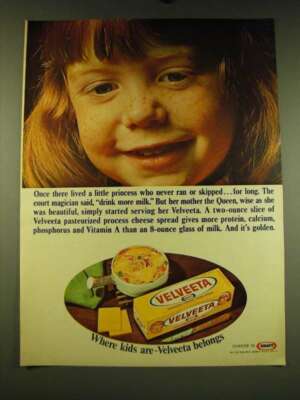 1967 Kraft Velveeta Cheese Ad - Where kids are Velveeta Belongs | eBay