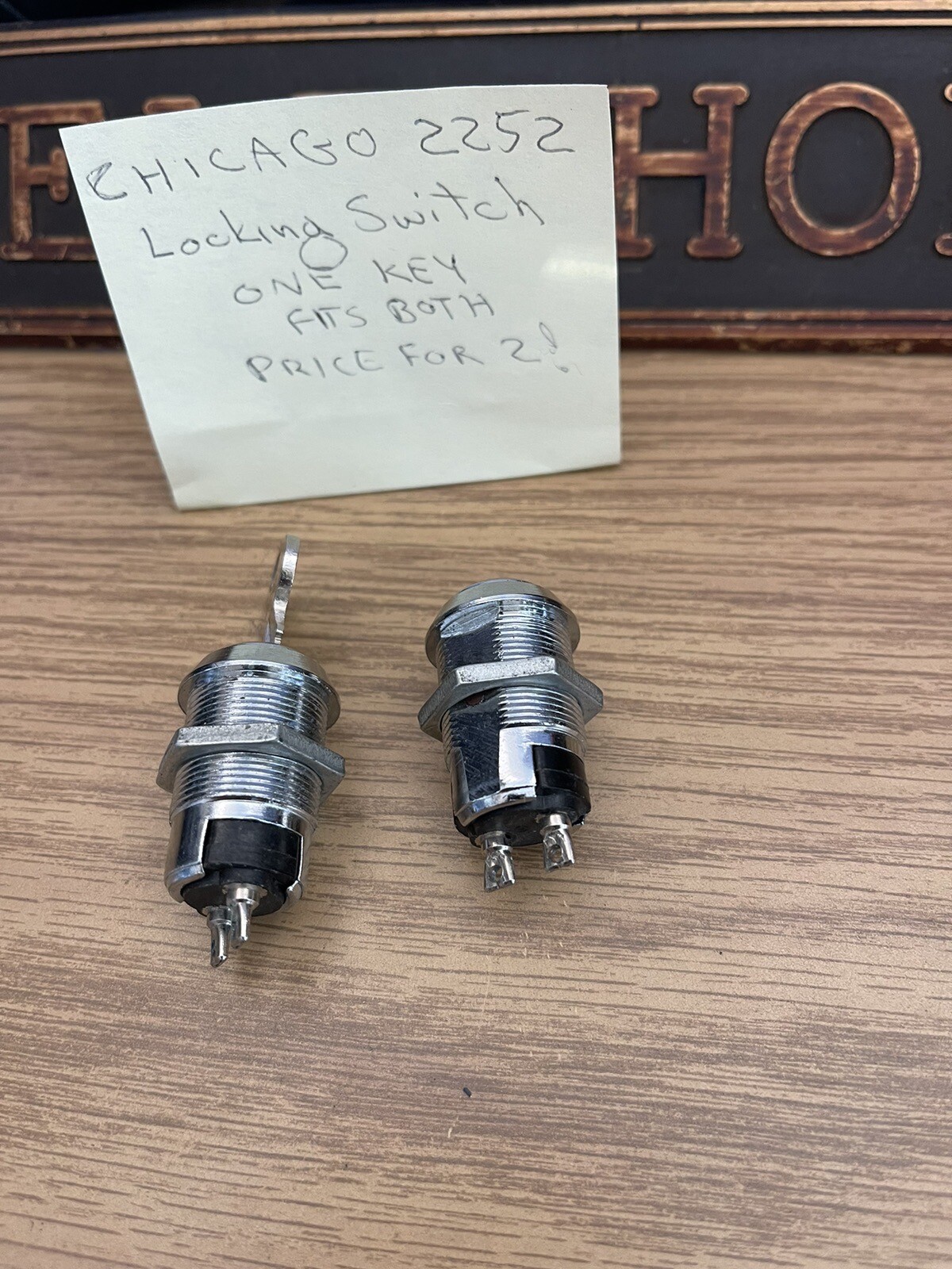Lot of 2) Chicago Lock Switch Lock w/ 2252 One Key Fits Both AC/DC ...