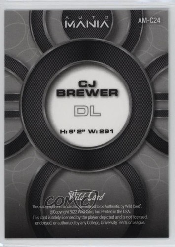 2022 Wild Card Auto Mania Retail - Circle Green Sparkles #AM-C24 CJ ...