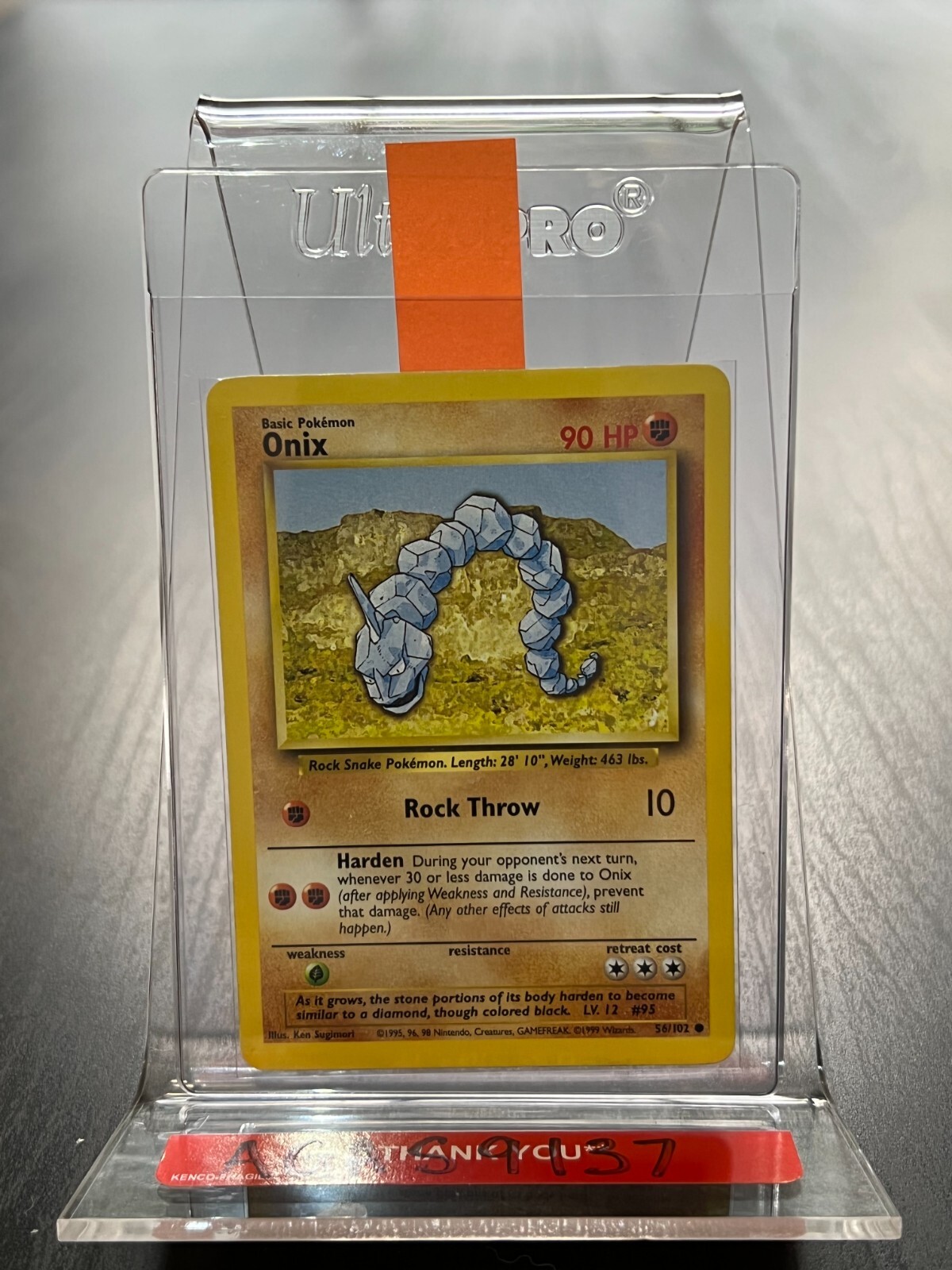 Pokémon Card Onix Base Set 56/102 Non holo *FAST SHIP* | eBay