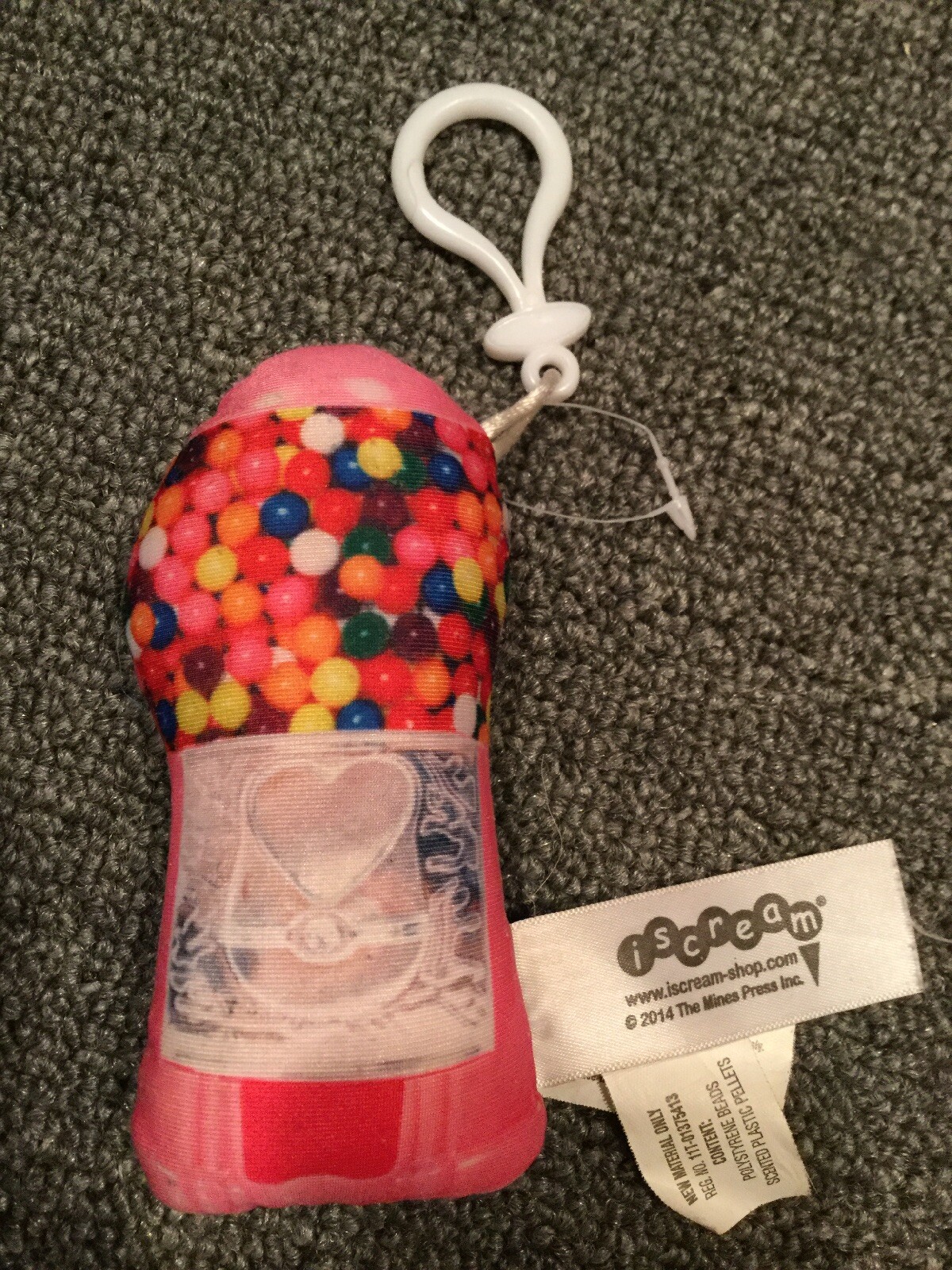 iScream GUMBALL MACHINE Microbead PILLOW Plush Sweet Scented KEYCHAIN ...