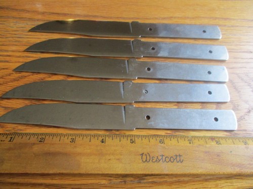 5 Carbon Steel Knife Blade Blank Blank's NOS Colonial Knife USA | eBay