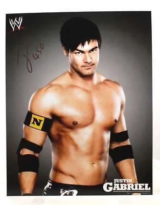 Justin Gabriel Signed Autographed Color 8x10 Photo WWE WRESTLING | eBay