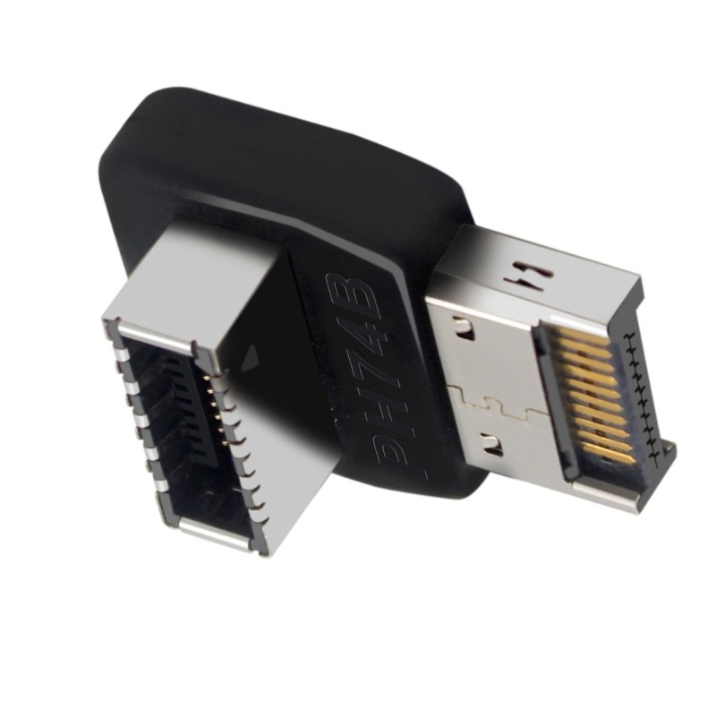 Right Angle USB Type E Adapter USB3.1 Type E Header Converters 90 ...