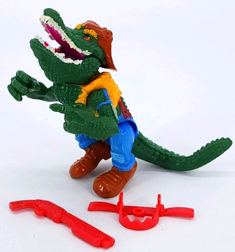 TMNT Teenage Mutant Ninja Turtle Leatherhead Gator Action Figure 1989 ...