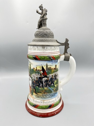 Prussian Regimental Beer Stein Infantry Comp 5 Reg 166 1904-1906 Klein ...