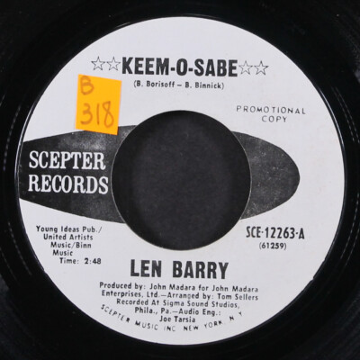 LEN BARRY: keem-o-sabe SCEPTER 7" Single 45 RPM | eBay