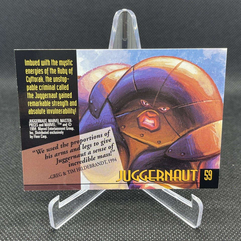 JUGGERNAUT / 1994 Marvel Masterpieces (Fleer) BASE Trading Card #59 | eBay