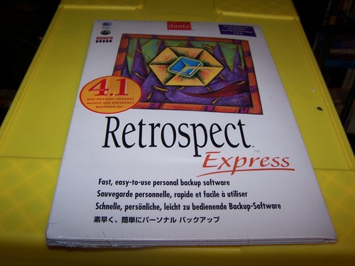 Dantz Retrospect Express 4.1 on CD-ROM for Macintosh 93156001908| eBay