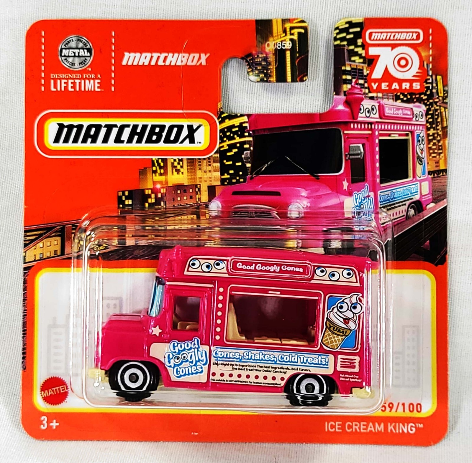 Matchbox Short Card Ice Cream King Ice Cream Truck Mattel Diecast ...